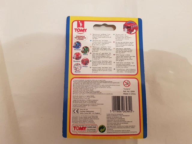 THOMAS THE TANK Engine & Friends TOMY WIND UP UPS BERTIE BUS NEW & SEALED 1997 £19.99 - PicClick UK