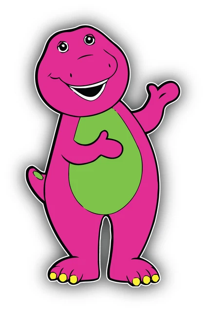 BARNEY CARTOON STICKER Bumper Decal - ''SIZES'' £3.63 - PicClick UK