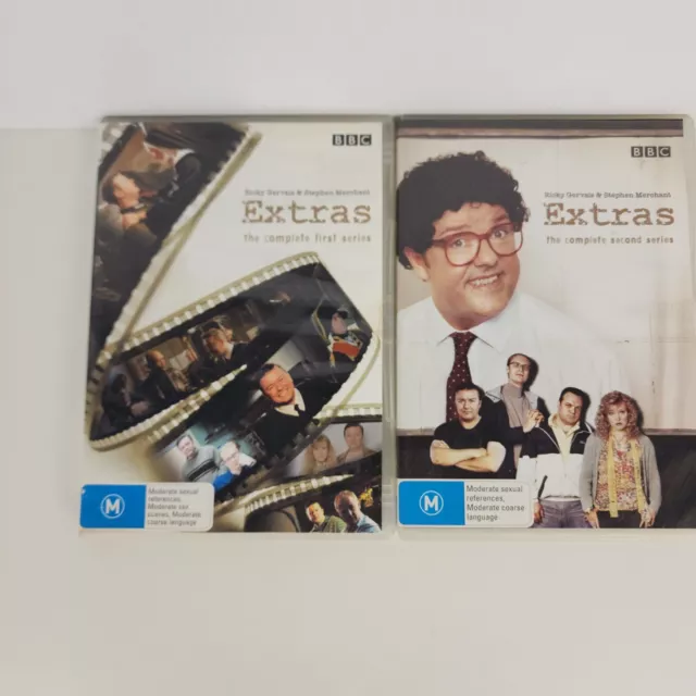 EXTRAS THE COMPLETE Series Season 1 2 DVD TV Series Show PAL Region 4 ... EXTRAS THE COMPLETE Series Season 1 2 DVD TV Series Show PAL Region 4 ...