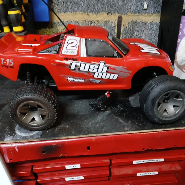 HPI RUSH EVO 2 Nitro Rc Car in good working order £123.42 - PicClick UK