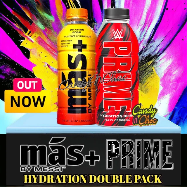 PRIME HYDRATION DRINK By Logan Paul & KSI - WWE Double Pack & Mas+ By ...