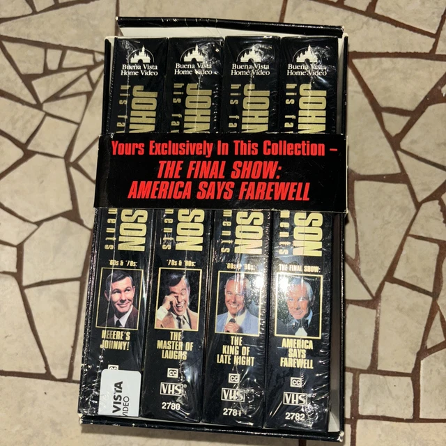 THE JOHNNY CARSON Collection Box Set VHS/VCR Tapes His Favorite Moments ...