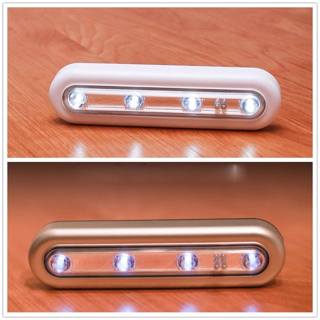 4 LED TOUCH Sensor Light Lights Stick on Decoration Use £6.39 - PicClick UK