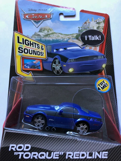 DISNEY PIXAR CARS Lights & Sounds Rod "Torque" Redline (Dead Batteries ...