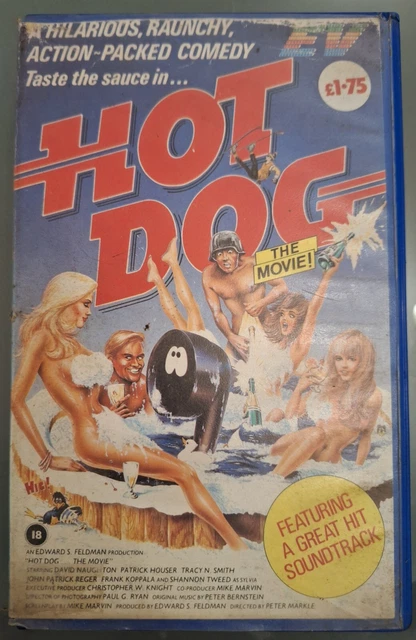HOT DOG THE Movie 1st Release EIV Big Box Ex Rental Pre Cert VHS Pre ...