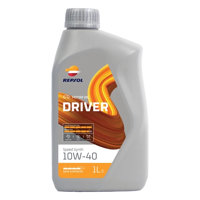 HUILE MOTEUR REPSOL Driver Speed Synth 10W-40 Essence Diesel SAE 10W 40 ...