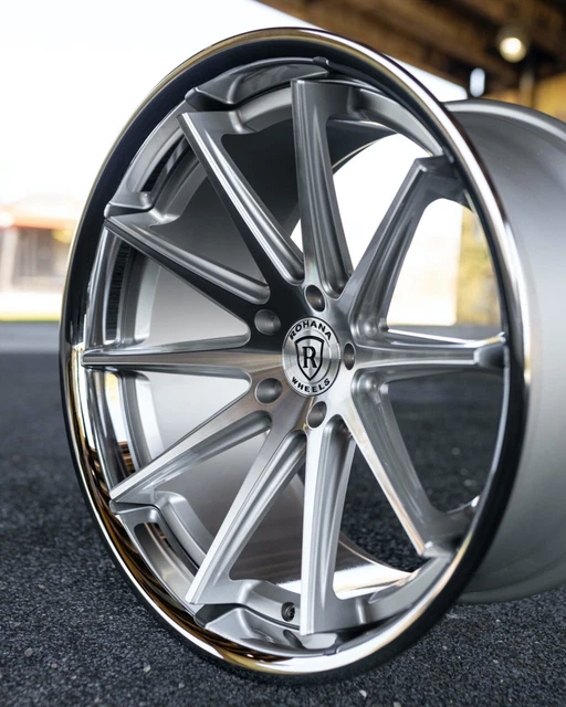19” ROHANA RFC10 Machined Silver Wheels Rims For Mustang Gt 19X9.5 & 10 ...