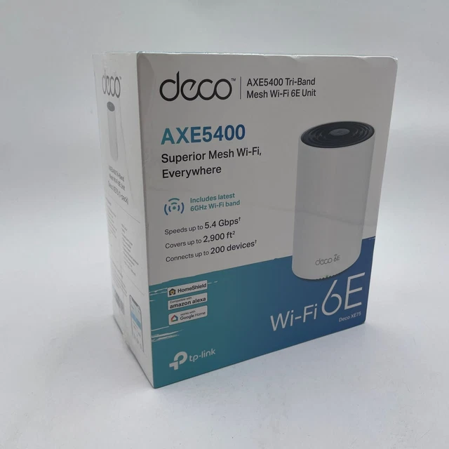 TP-LINK DECO AXE5400 Tri-Band WiFi 6E Mesh System (Deco XE75), 1-Pack ...