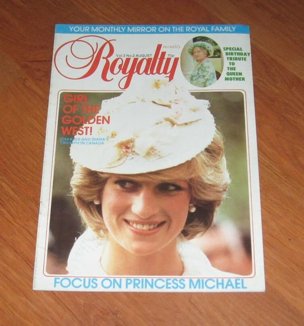 ROYALTY MONTHLY MAGAZINE Vol 3 #2 August 1983 Princess DIANA Queen ...