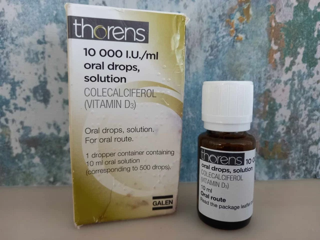 THORENS 10 000 Iu Oral Drops Solution Vitamin D3 10Ml £4.50 - PicClick UK