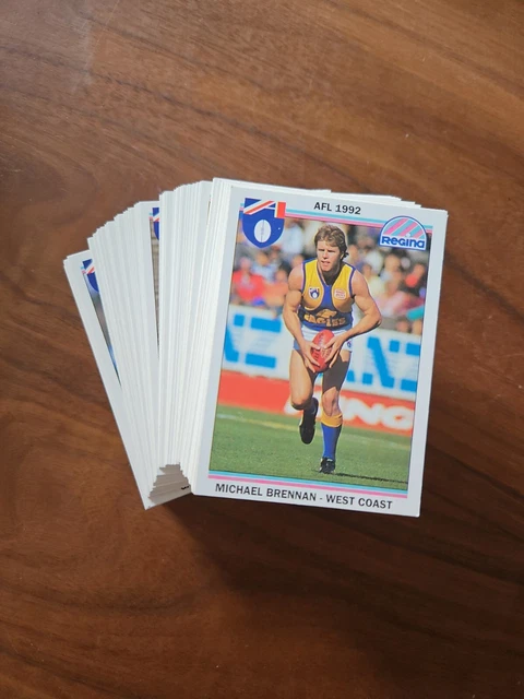 RARE 1992 REGINA Scanlens VFL / AFL Football Full Card Set - 176 cards ...