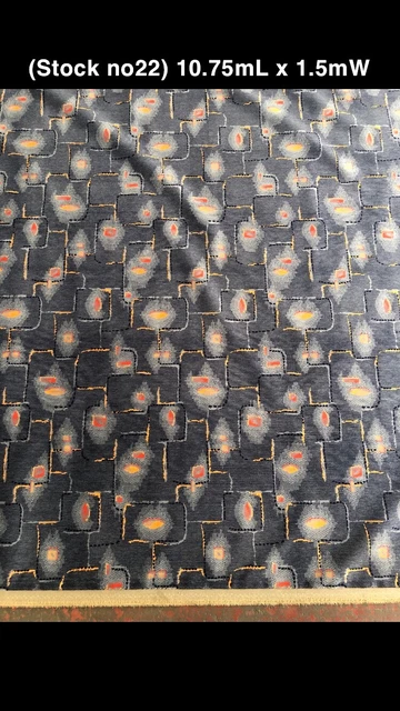 1M OF RETRO Coach/Bus/Train/Camper Fabric (Moquette) £20.00 - PicClick UK