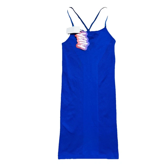 NEW YITTY LIZZO Icon Dress S $75 Royal Blue Bodycon NWT Shapewear £19. ...