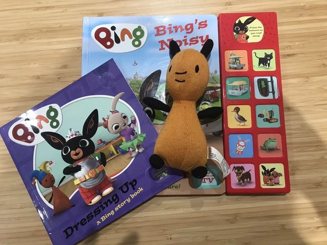 BING 3512 20CM Bing and Friends Flop Soft Toy and Bing sound book £1.00 ...