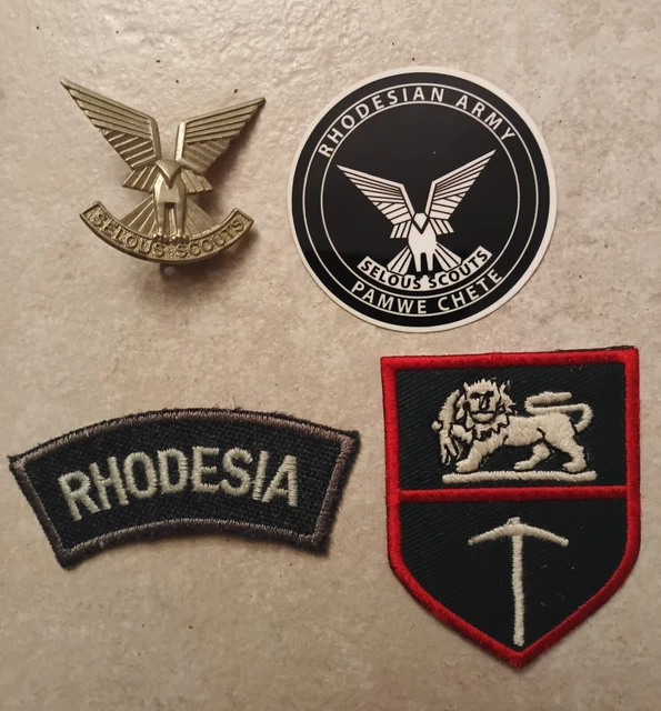 ABZEICHEN, STICKER U. 2 Patches der Rhodesian Army Special Air Service ...
