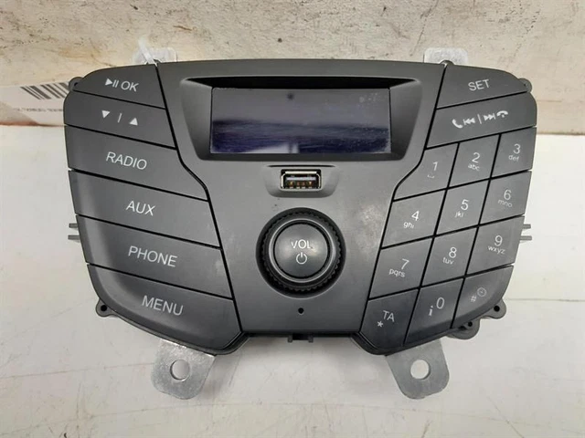 FORD TRANSIT CUSTOM RADIO Stereo Radio Head Unit & WARRANTY BK2T-18D815 ...