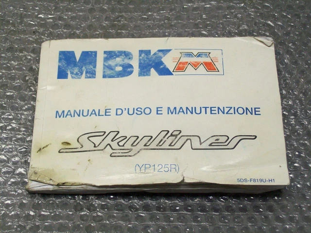 USE AND MAINTENANCE MANUAL FOR MBK YP 125 SKYLINER FROM 2001 (e21712) EUR 4,85 - PicClick IT
