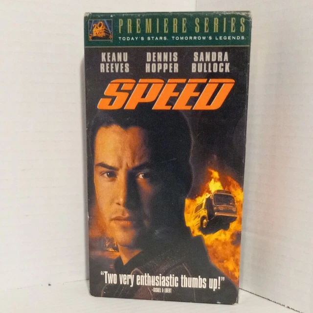 SPEED VHS CASSETTE Tape 1996 Sandra Bullock, Keanu Reeves, Dennis ...