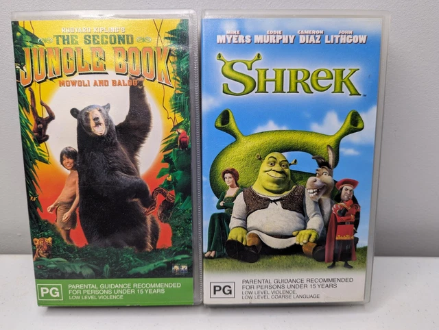 SHREK, THE SECOND Jungle Book, VHS Video Tapes Bundle $19.00 - PicClick AU