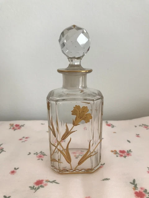 FLACON DE PARFUM Art Nouveau en Cristal de Baccarat 1900 EUR 65,00 ...