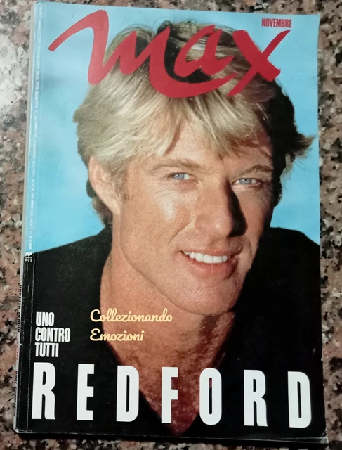 MAX RIVISTA N.11 novembre 1986-Redford-Pansa-Idol-Clapton-Mc Cartney ...