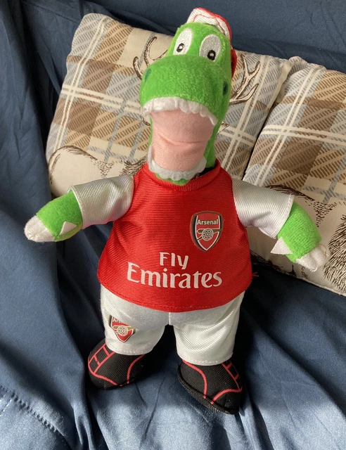 VINTAGE ARSENAL FC Gunnersaurus Mascot Soft Toy Plush Official Merch ...