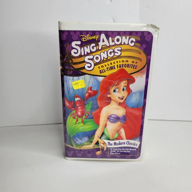 DISNEY’S SING ALONG Songs: The Modern Classics VHS Video Tape All-Time ...