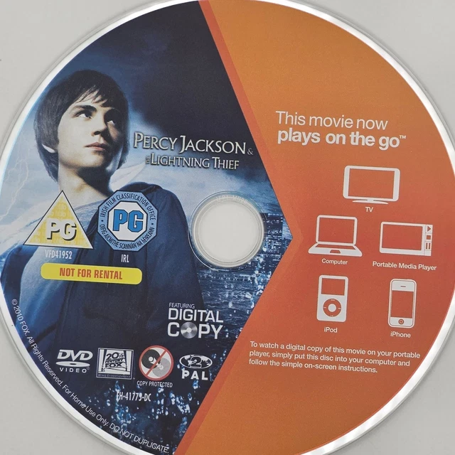 20TH CENTURY FOX Percy Jackson & The Lightning Thief DVD PAL Region 2 ...