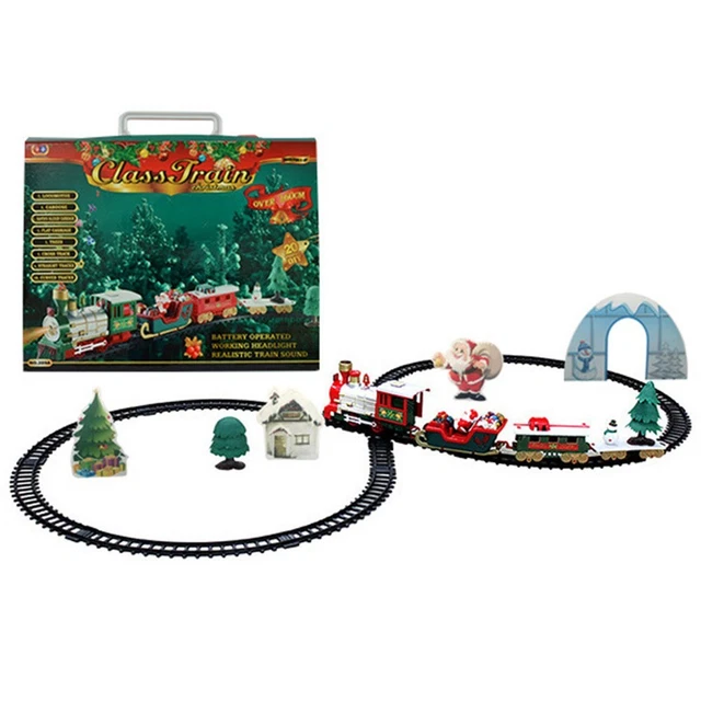 INTERACTIVE CHRISTMAS TRAIN Set with Lights Sounds for Holiday Display ...