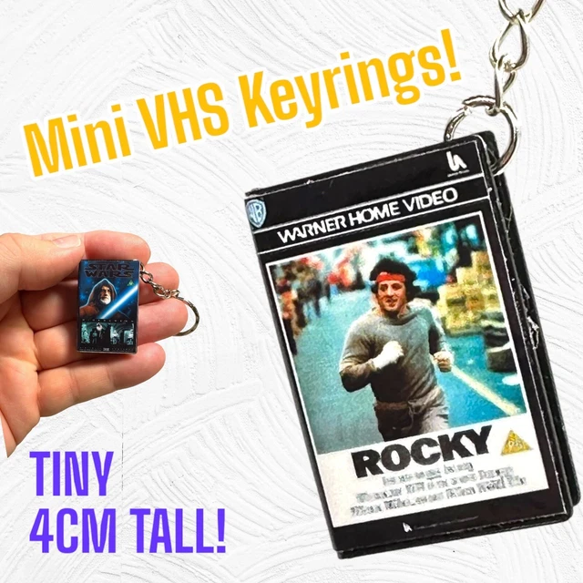 ROCKY RETRO MINI VHS Video Box Keychain - Miniature Collectible £4.85 ...