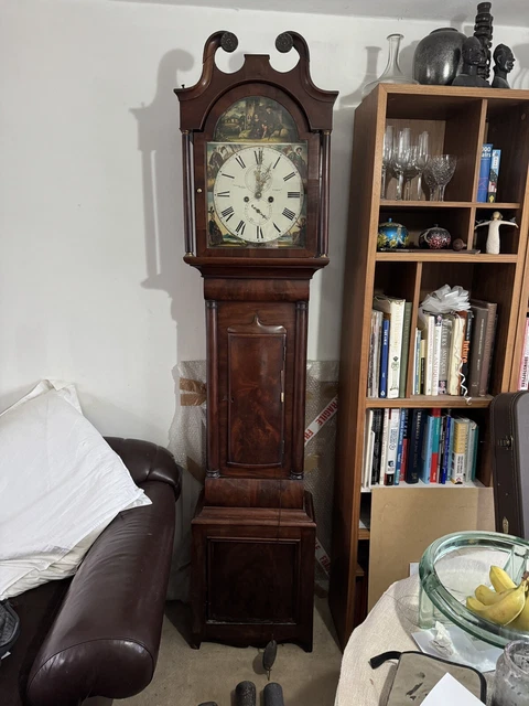 ANTIQUE LONGCASE GRANDFATHER clock,Victorian Alex Black,Kirkgaloy ...
