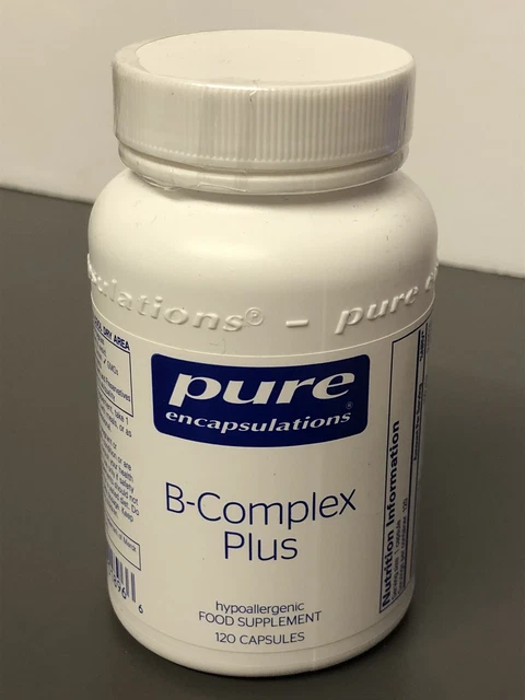 PURE ENCAPSULATIONS - Vitamin B-Complex Plus - 60 Caps. EXP: 05/2025 ...