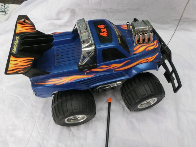 *VINTAGE RADIO SHACK Hot Machine Dodge Ram 4x4 RC pickup 1990s WORKING ...