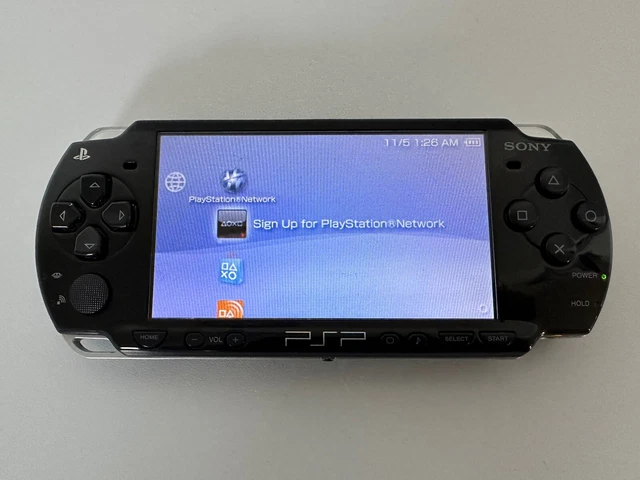 SONY PSP SLIM 2000 1 Console Glossy Black With Charger And Star Wars ...