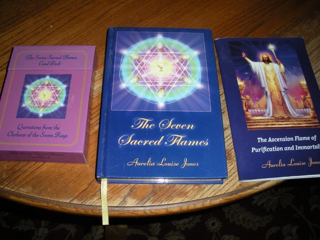 THE SEVEN SACRED Flames Card Deck/Book/Pamphlet by Aurelia Louise Jones ...