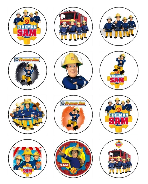FIREMAN SAM CAKE Topper Birthday Cupcake Toppers $11.95 - PicClick AU