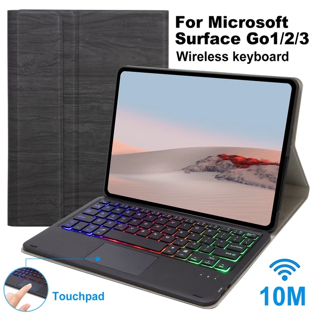 FOR MICROSOFT SURFACE Go 1 2 3 Smart Case Cover with Touch Pad Backlit ...