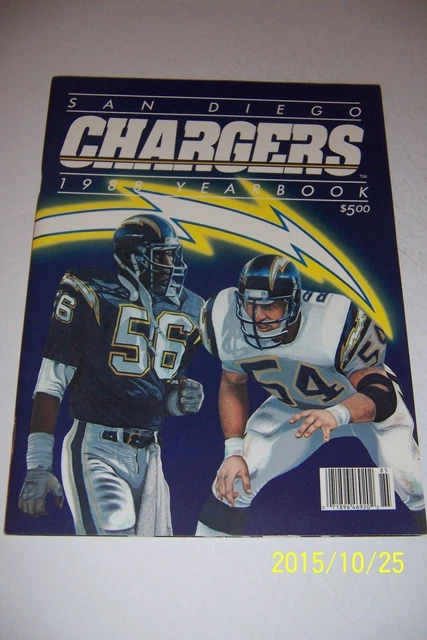 1988 SAN DIEGO CHARGERS Yearbook CHIP BANKS Kellen WINSLOW Mark MALONE ...