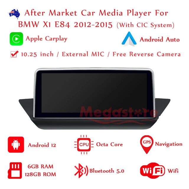 10.25& ANDROID 12 car auto CarPlay Head Unit GPS For BMW X1 E84 2012 ...