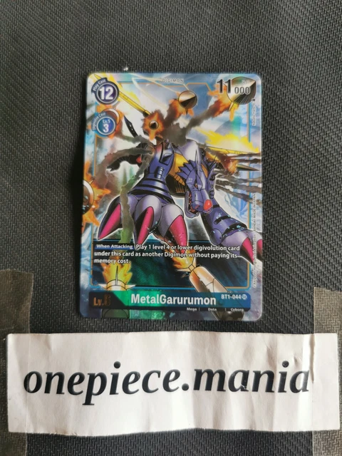DIGIMON CARD GAME MetalGarurumon BT1-044 SR Alternate art English EUR 19,90 - PicClick DE