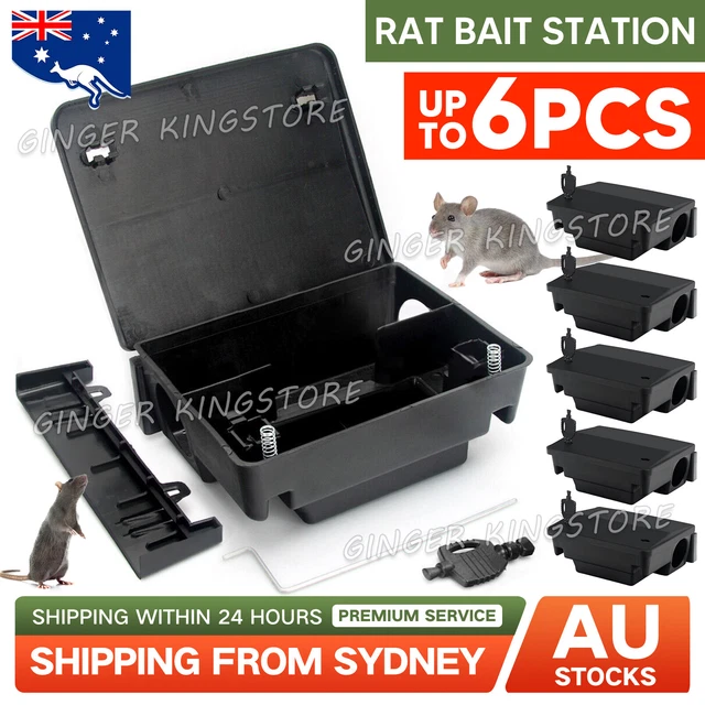 DEFENCE RAT BAIT Lockable Station Trap Rodent Poison Mouse Control Box ...