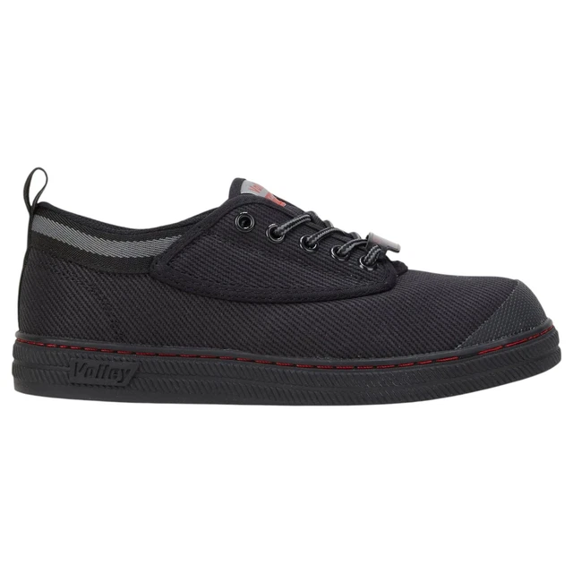 VOLLEY SAFETY STEEL Cap Mens Toe Caps Volleys Work Lace Shoes - Black ...