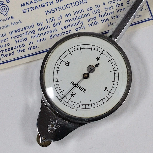 VINTAGE REGISTERING DRAFTING Map Measurer Made in France in OB #27 £14. ...