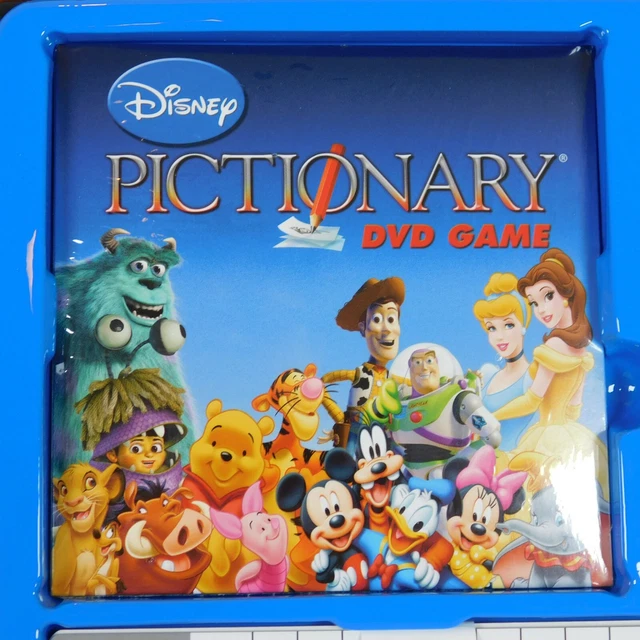 DISNEY PICTIONARY DVD Game Drawing Animation Characters Mattel Games ...