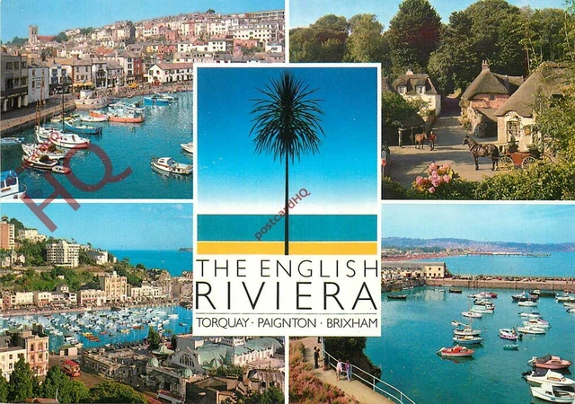 PICTURE POSTCARD- THE English Riviera, Torquay Paignton, Brixham ...