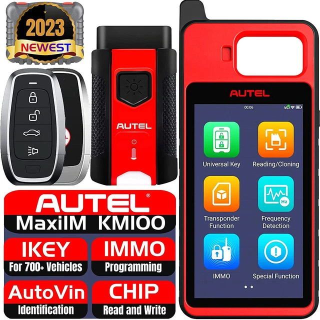 AUTEL MAXIIM KM100 Key Fob Programmer Immobilizer Key Creation Tool ...