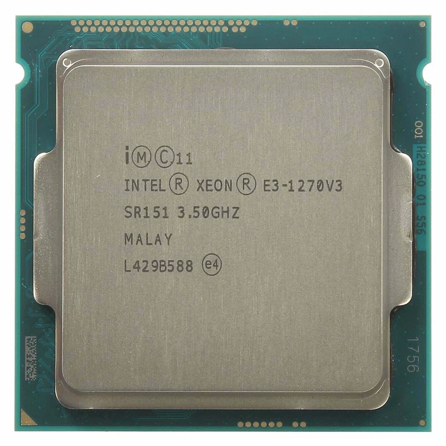 INTEL CPU SOCKEL 1150 4C Xeon E3-1270 v3 3,5GHz 8M 5 GT/s - SR151 EUR ...