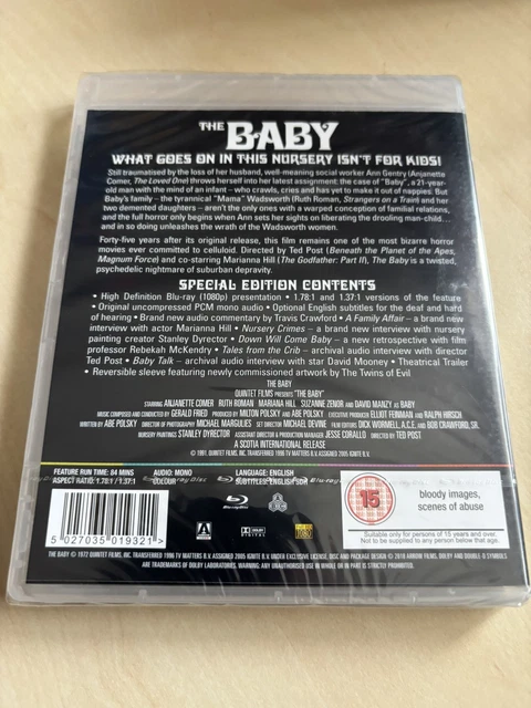 THE BABY BLU-RAY Ted Anjannette Comer Marianna Hill Movie Film Brand ...