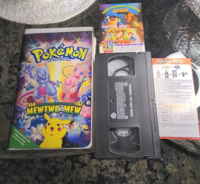 POKÉMON THE FIRST Movie: Mewtwo Strikes Back (VHS, 2000, Clamshell) $8. ...