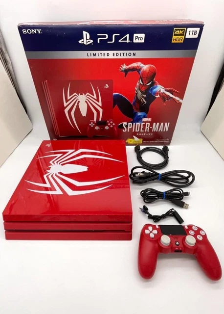 SONY PLAYSTATION 4 PS4 Pro 1TB Marvel Spider-Man Limited Edition Game ...